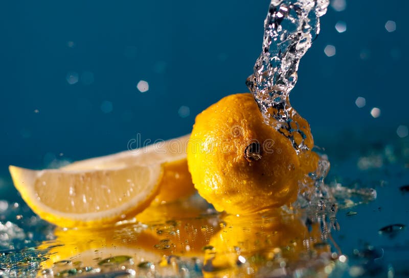 Lemon splash stock image. Image of bubble, drink, liquid - 10460065