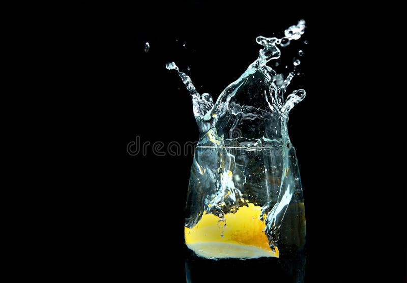 Peach slices splash stock image. Image of nature, cold - 5593839