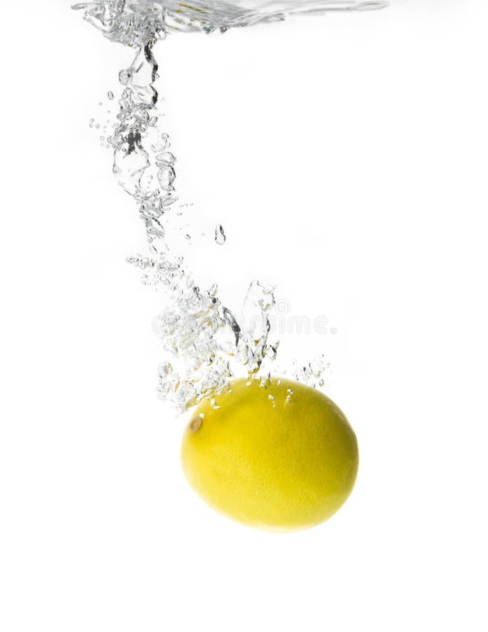 Lemon splash stock image. Image of fruit, white, lemon - 9439697
