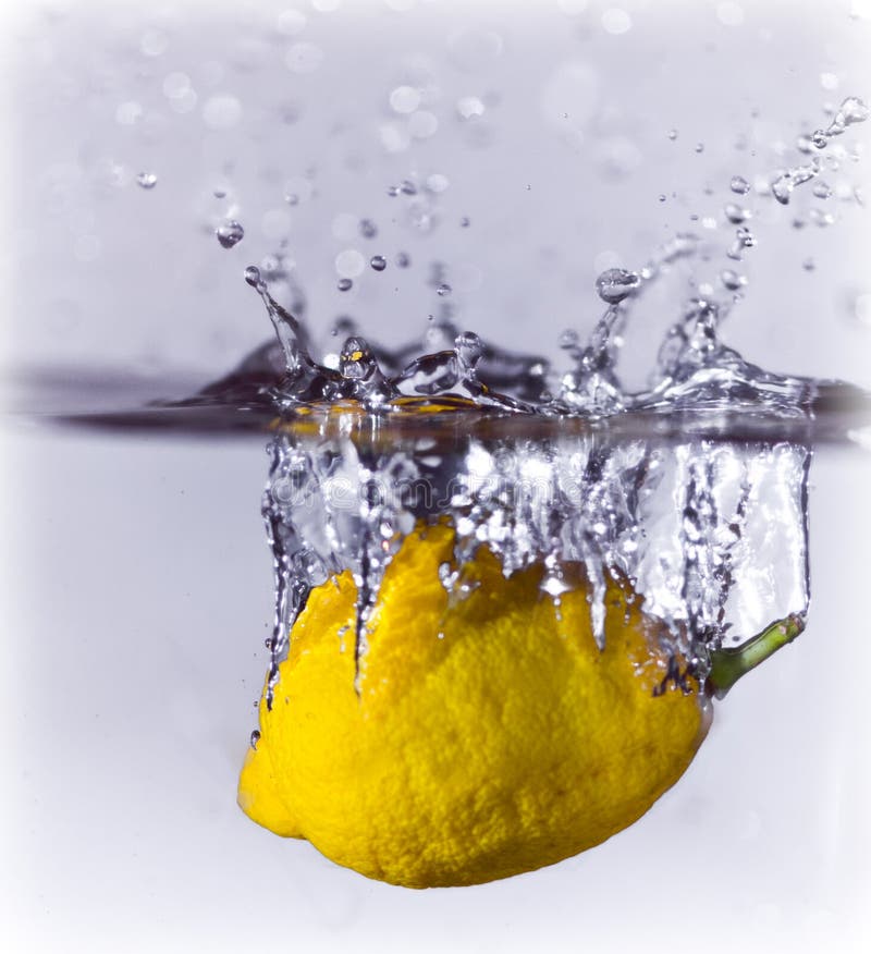 Lemon Splash stock image. Image of macro, juice, details - 7947547