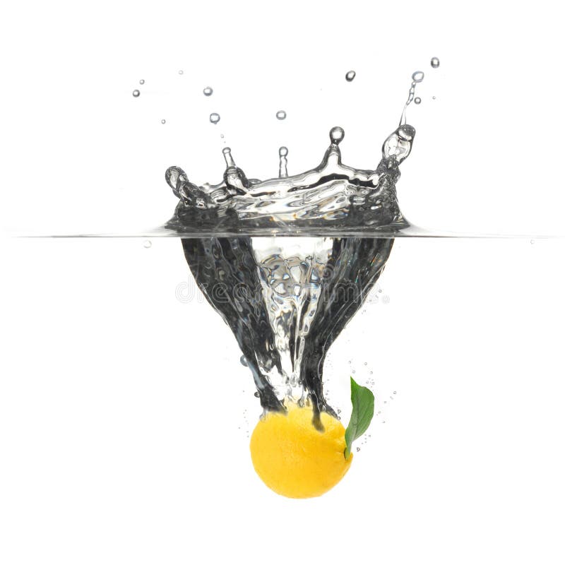 Lemon splash stock photo. Image of foam, lager, water, condensed - 910936