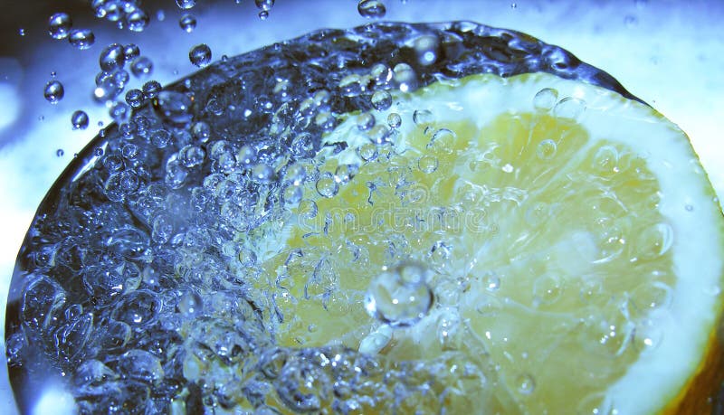 Lemon splash stock image. Image of liquid, aqua, fruit - 1316091
