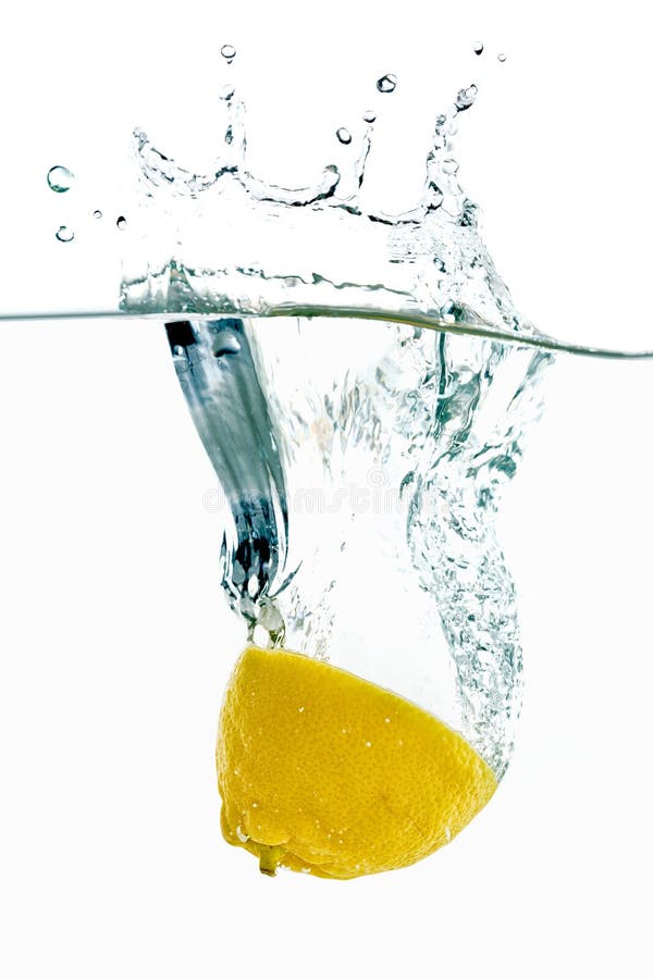 Lemon Splash stock image. Image of portrait, splashing - 43407983