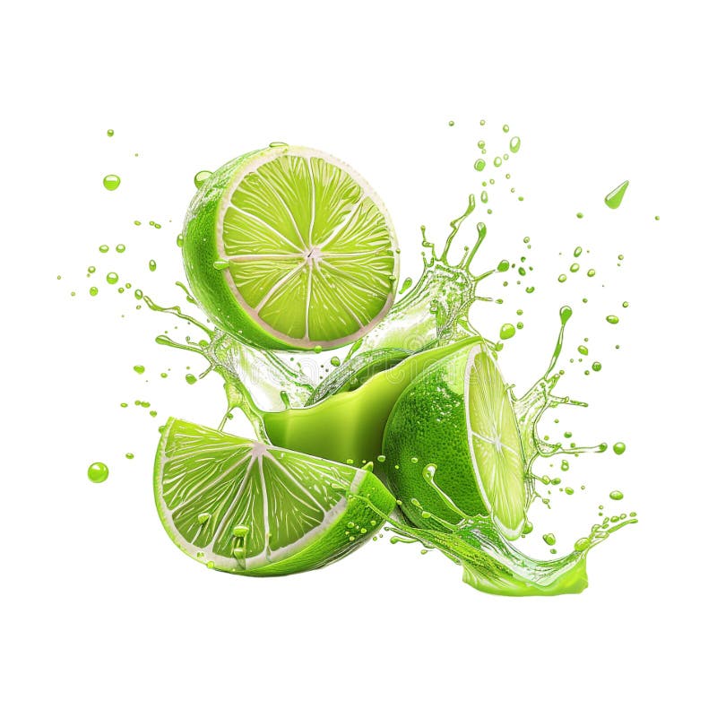 Lemon Splash on Transparent Background - Ai Generated Stock ...
