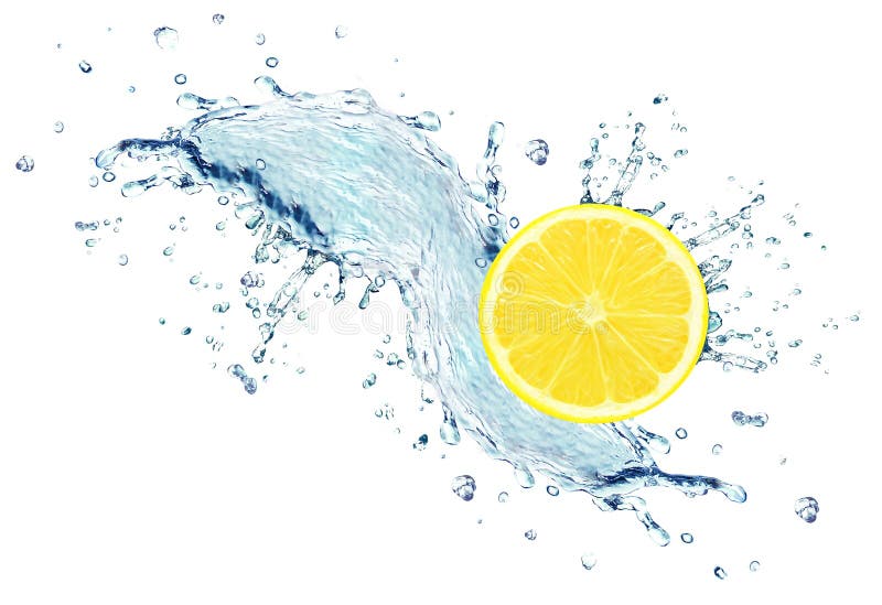 Lemon splash water stock photo. Image of citrus, healthy - 136226872