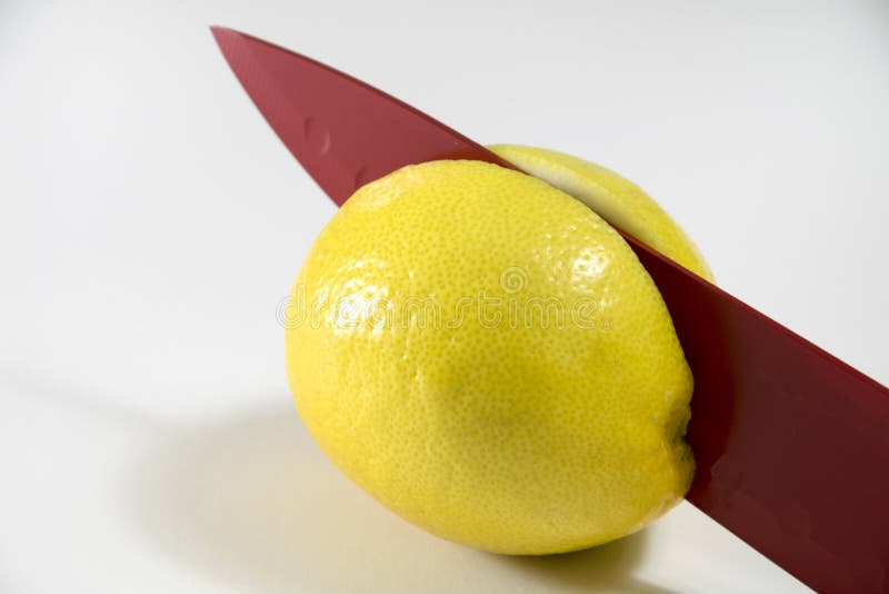 Lemon split. stock image. Image of cutting, cooking - 169368157