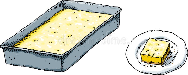 Lemon Squares stock vector. Illustration of yellow, tray - 47004809