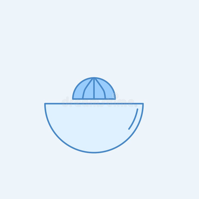 Lemon Squeezer 2 Colored Line Icon. Simple Blue and White Element ...