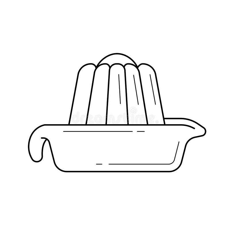 Lemon Squeezer Vector Line Icon. Stock Vector - Illustration of draw ...
