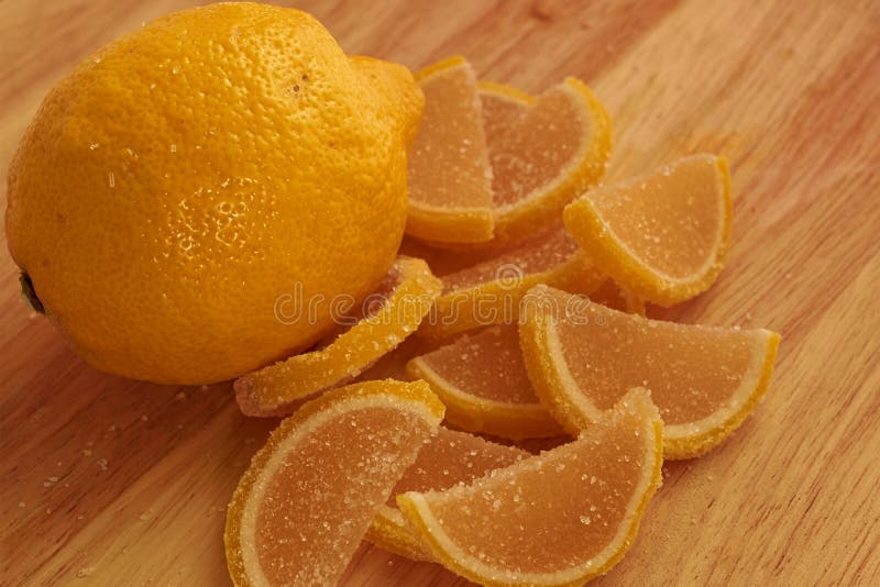 Lemon and Sweet Lemon Jelly Slices Stock Photo - Image of slices, still ...