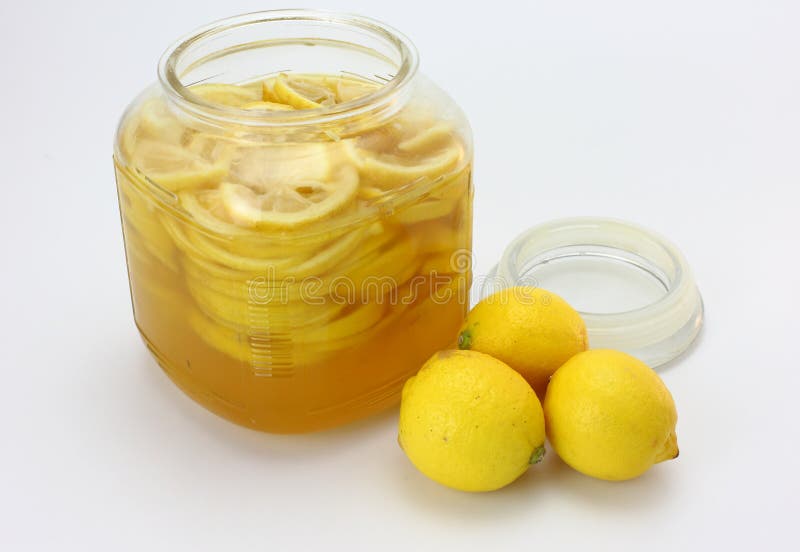 Lemon Syrup and Fresh Lemon Stock Image - Image of fresh, glass: 67637477