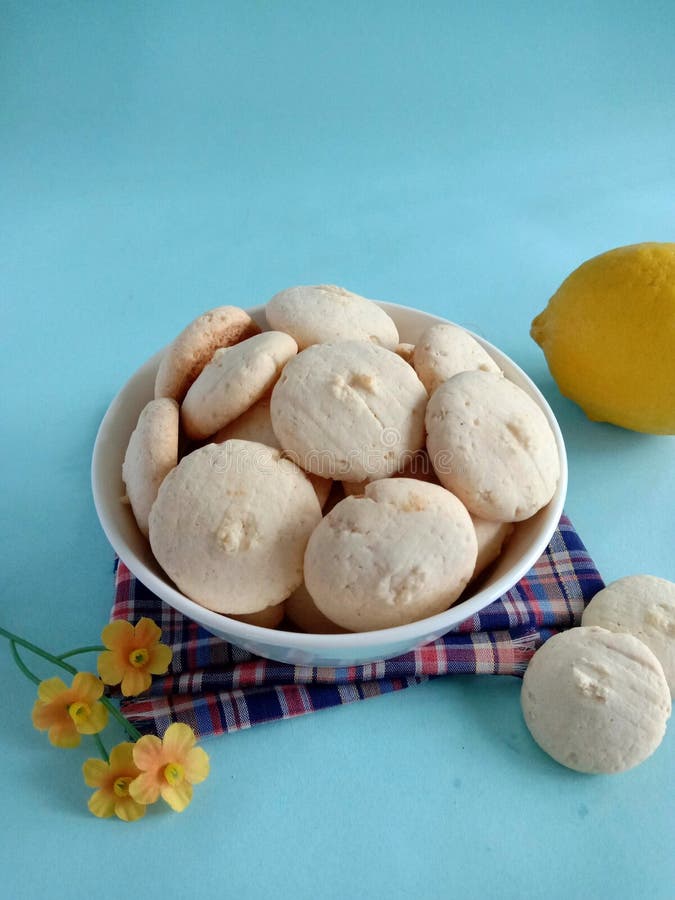 Lemon Tapioca Jelly Cookies Stock Photo - Image of meal, baking: 374505620