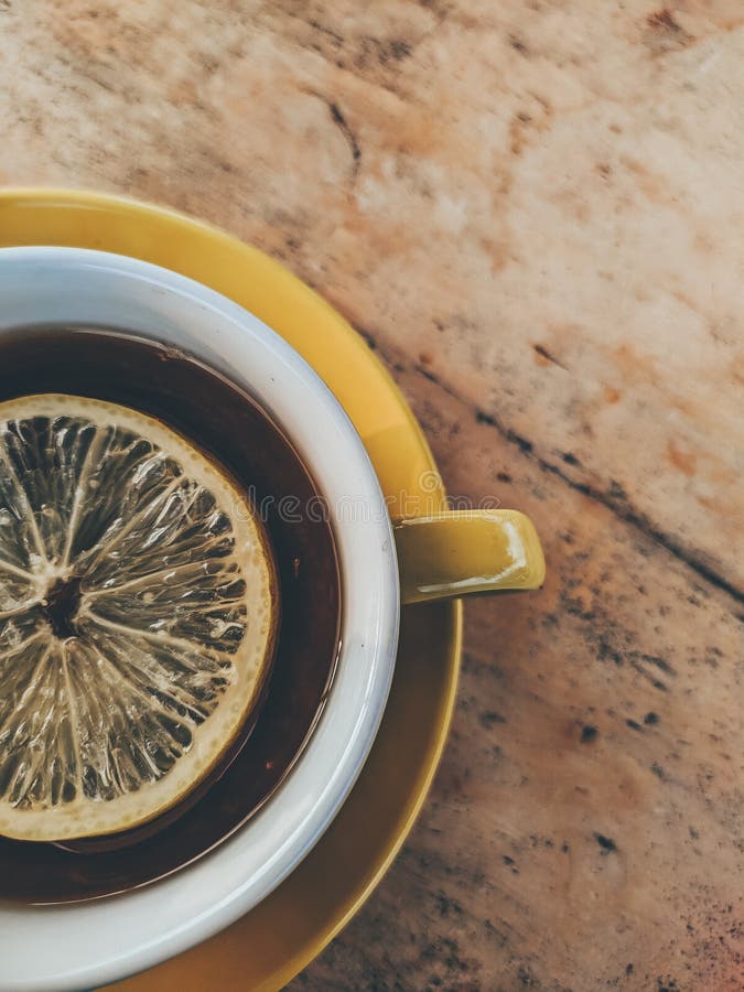 Lemon Tea for Chill Dan Relax Stock Photo - Image of yellow, tire ...
