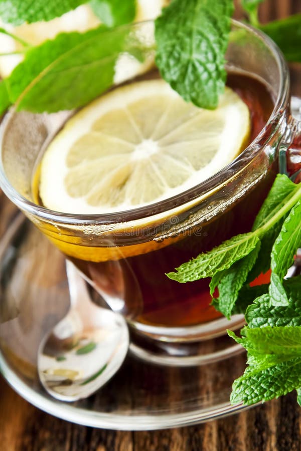 Lemon Tea stock photo. Image of fragrant, drink, morning - 40869142
