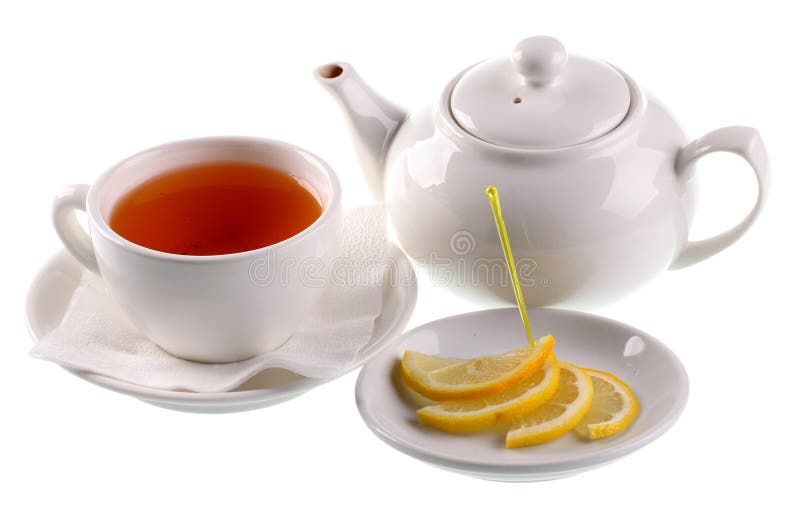 Lemon Tea stock image. Image of china, isolated, boiling - 37141265