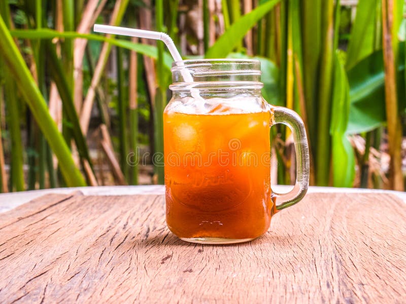 Lemon tea jar stock photo. Image of wood, taste, glass - 56523730