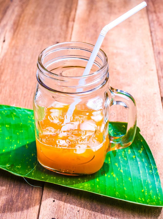 Lemon tea jar stock photo. Image of drink, wood, fresh - 56523944