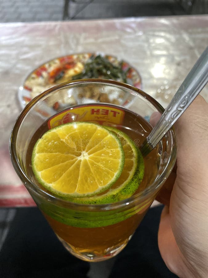 Lemon tea stock image. Image of krampul, lemontea, lemon - 310540093