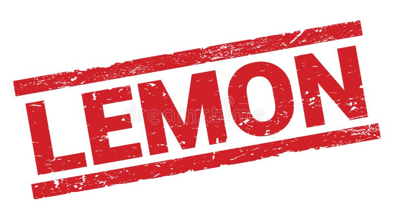 LEMON Text on Red Rectangle Stamp Sign Stock Illustration ...