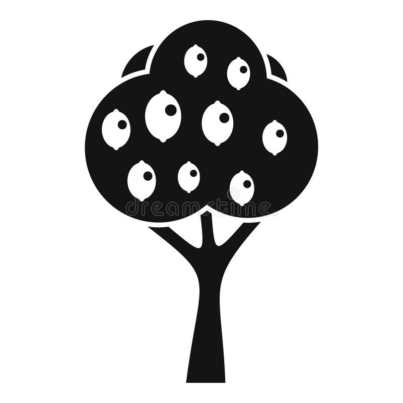 Lemon Tree Icon Simple Vector. Garden Plant Stock Vector - Illustration ...