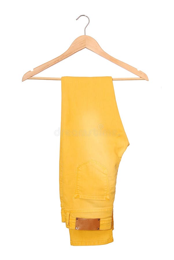 Yellow jeans stock image. Image of lemon, jeans, jeanswear - 31801213