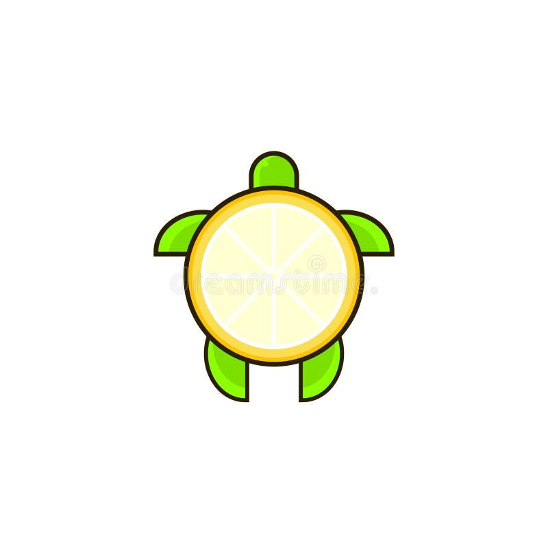 Lemon Turtle logo stock illustration. Illustration of logos - 128723910
