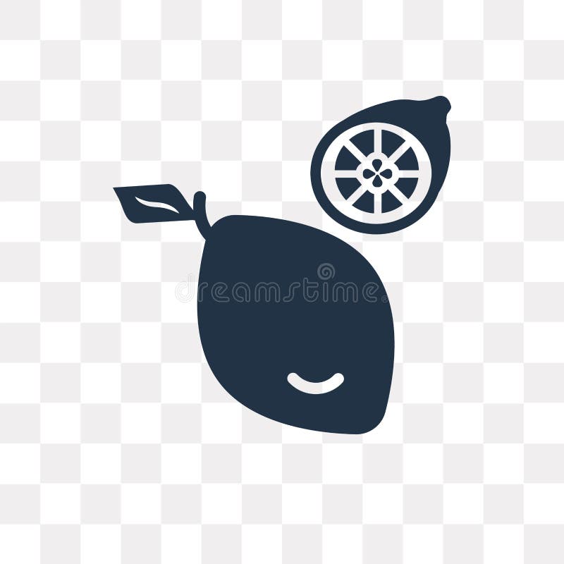 Lemon Vector Icon Isolated on Transparent Background, Lemon Tra Stock ...