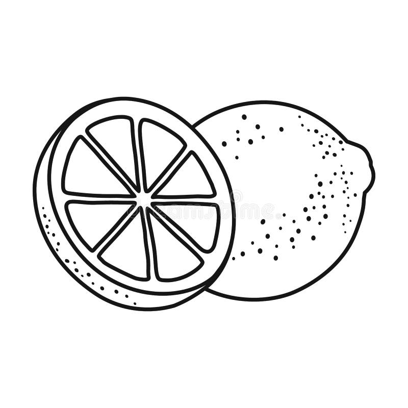 Lemon Outline Stock Illustrations – 7,427 Lemon Outline Stock ...