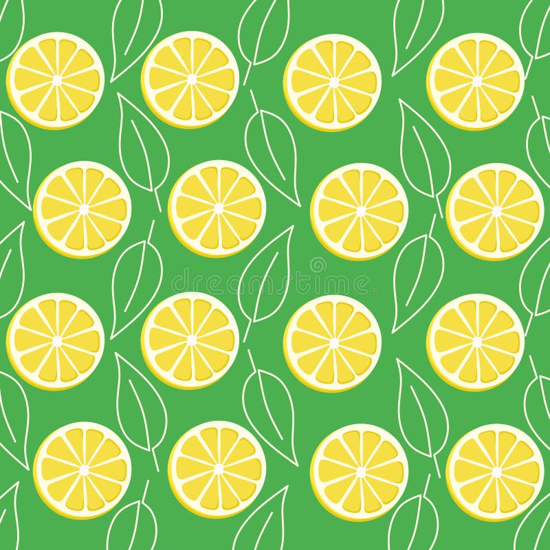 Lemon vector pattern stock vector. Illustration of abstract - 213504064
