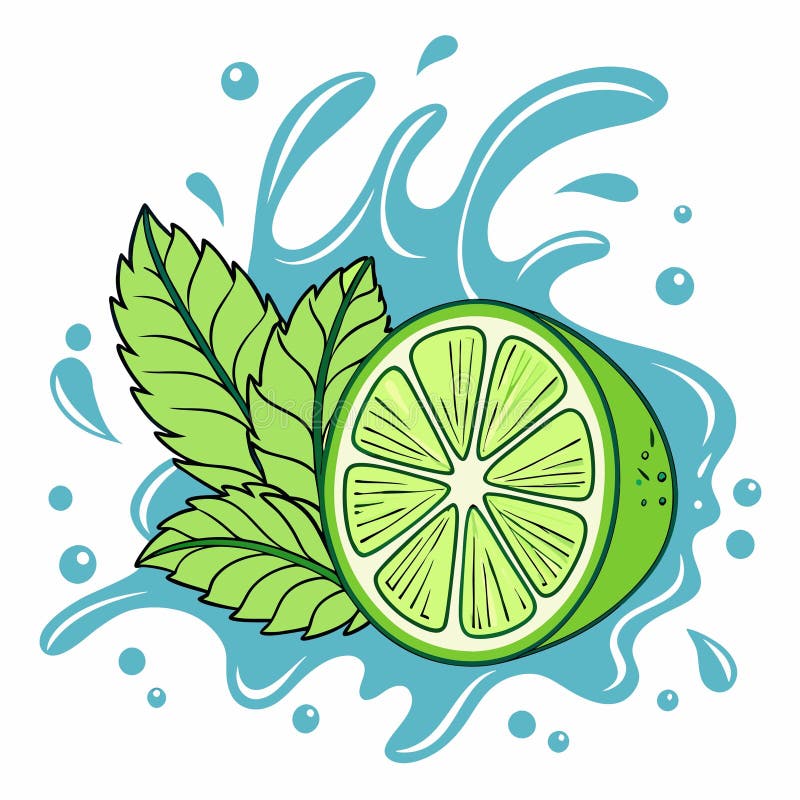 Lemon Vector by a Splash of Water Stock Vector - Illustration of ...