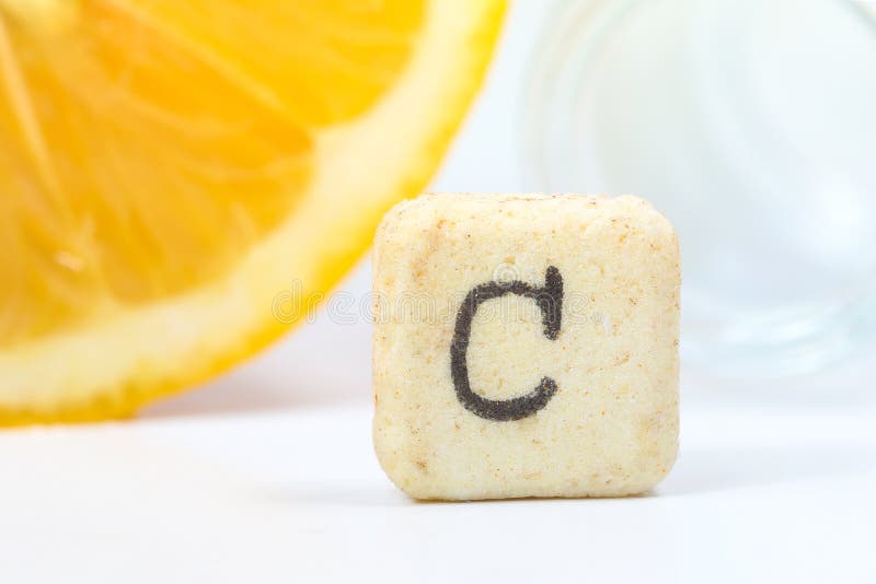Lemon and Vitamin C Pill, Flu Prevention Stock Image - Image of fresh ...