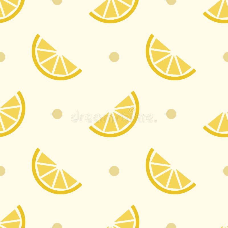 Lemon Wallpaper. Vector Illustration Stock Vector - Illustration of ...