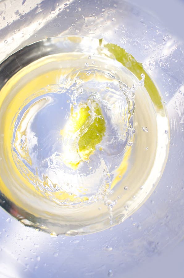 Lemon in water stock image. Image of isolated, lemon - 68653003