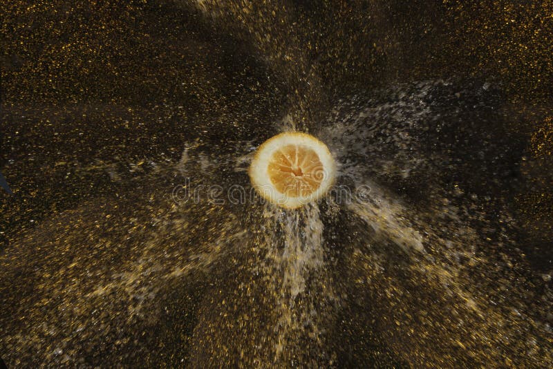 Lemon water drops stock photo. Image of fruit, fresh - 53546734