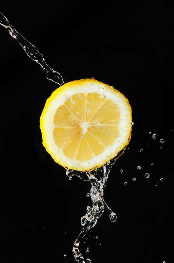 Lemon stock photo. Image of drops, water, fruit, green - 39500992