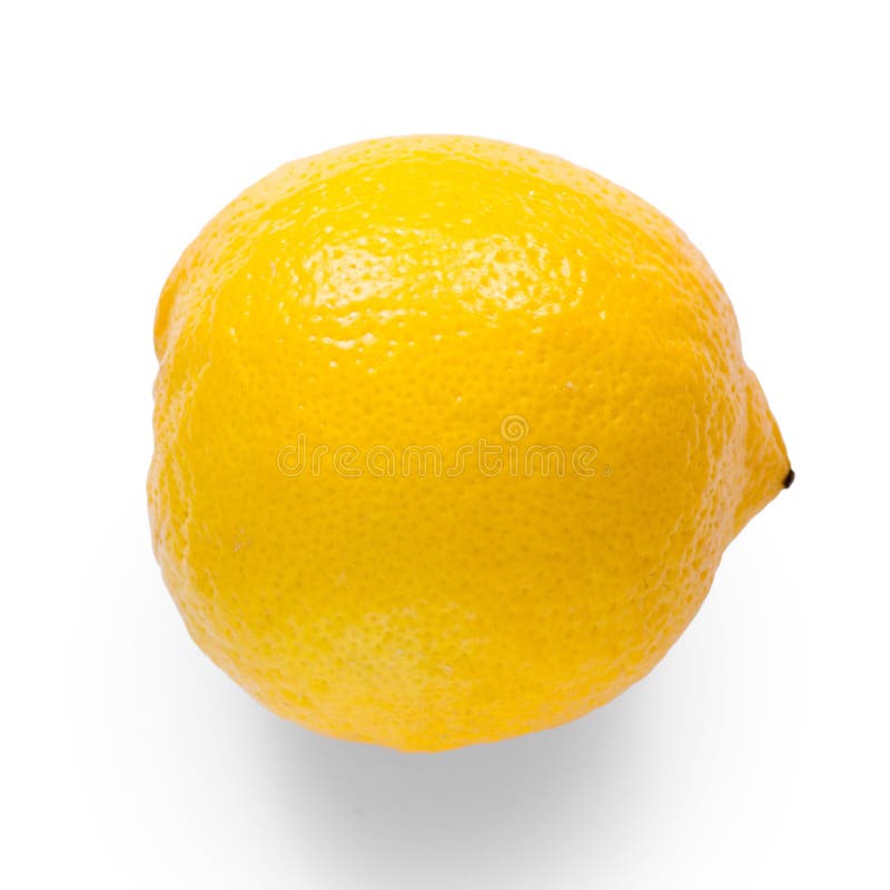 Lemon on White Background Isolation Stock Photo - Image of dieting ...