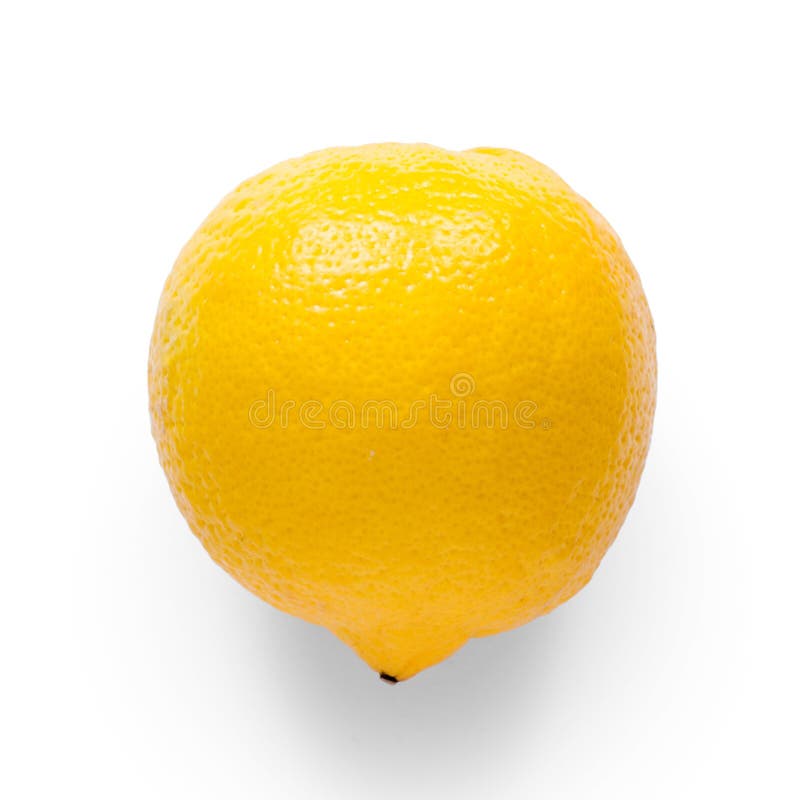 Lemon on White Background Isolation Stock Photo - Image of lemonade ...