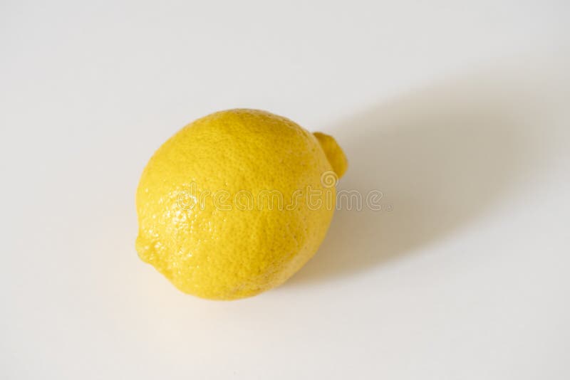Lemon on White. Macro Photo in Natural Light Stock Image - Image of ...
