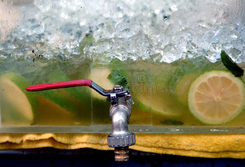 Lemonade stock image. Image of lemonade, leaves, tank, lemon - 247567