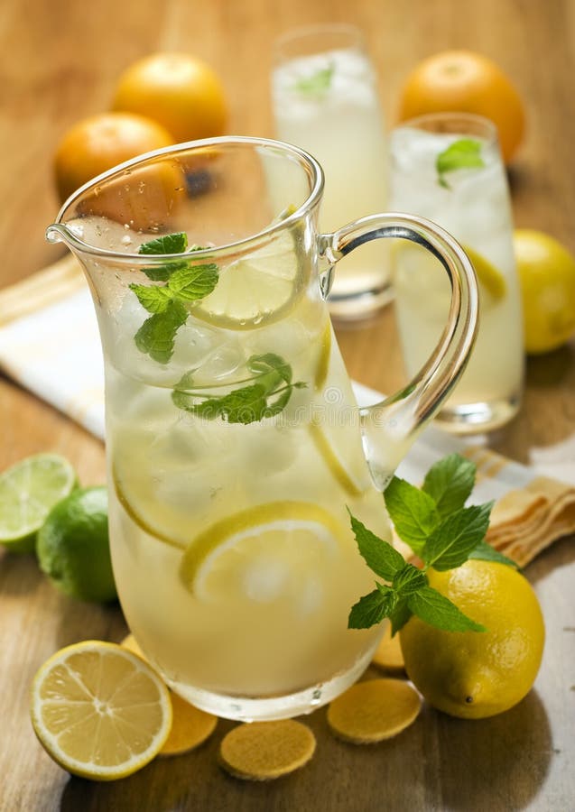 Lemonade stock image. Image of leaves, food, lemon, fruit - 29942299