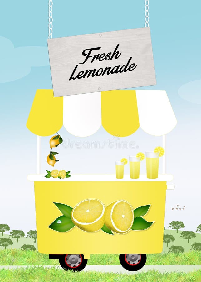 Lemonade Cart Stock Illustrations – 192 Lemonade Cart Stock ...