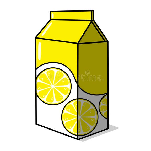 Lemonade Carton Illustration Stock Illustration - Illustration of clip ...