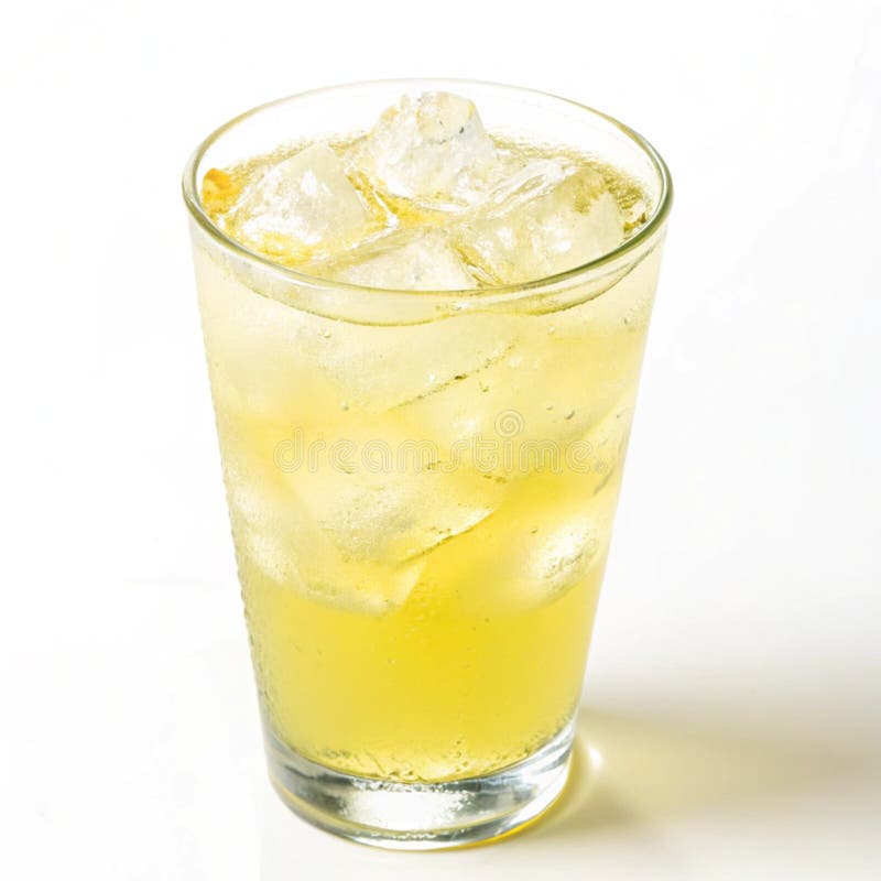 Lemonade in a Clear Glass Isolated on Transparent Background Stock ...