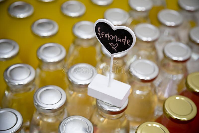 Lemonade stock image. Image of healthy, wood, bottle - 64111565