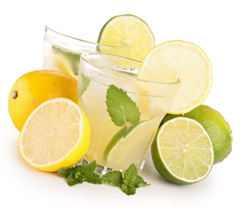Lemonade stock image. Image of lime, lemon, isolated - 32655425