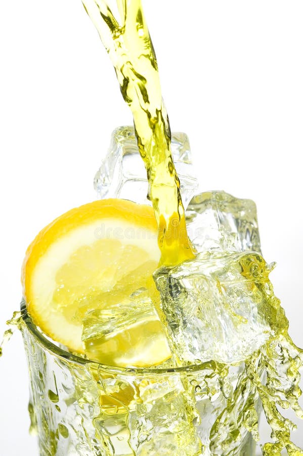 Lemonade and ice stock image. Image of fresh, healthy - 11144897