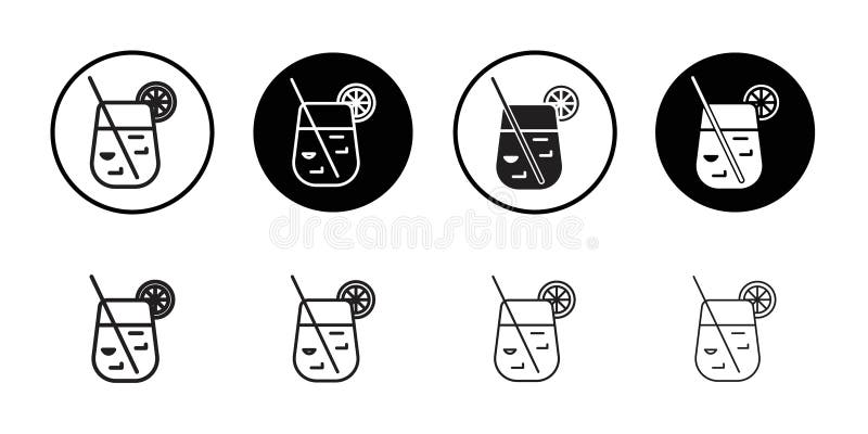 Lemonade Icon Isolated Flat Vector in Outline Stock Vector ...