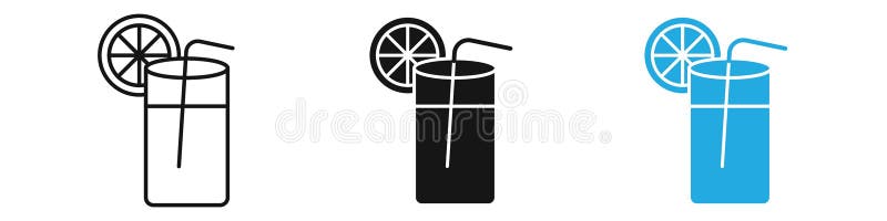 Lemonade Icon Thin Line Illustration Stock Vector - Illustration of ...