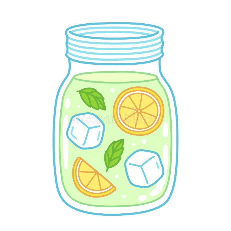 Lemonade in mason jar stock vector. Illustration of citrus - 124045242 Lemonade in mason jar stock vector. Illustration of citrus - 124045242