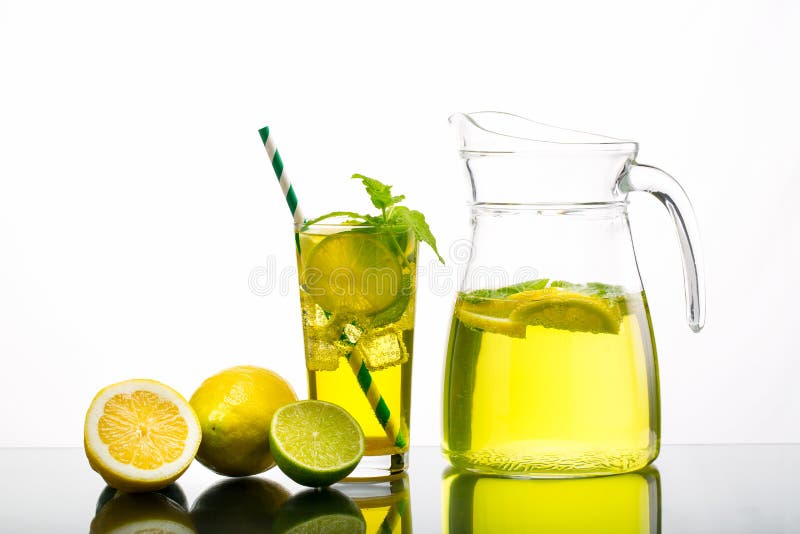 Lemonade pitcher stock image. Image of isolated, background - 157961027